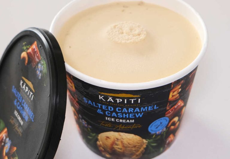 Review Of Kapiti Salted Caramel And Cashew Ice Cream - Scoop Club