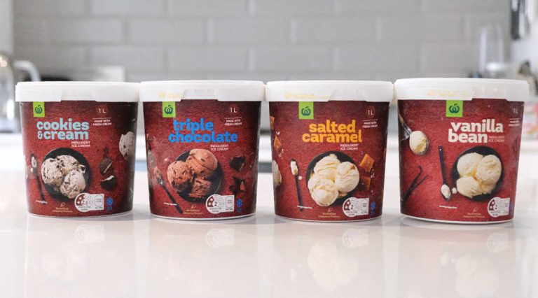Review Of Woolworths Triple Chocolate Ice Cream 1L - Scoop Club
