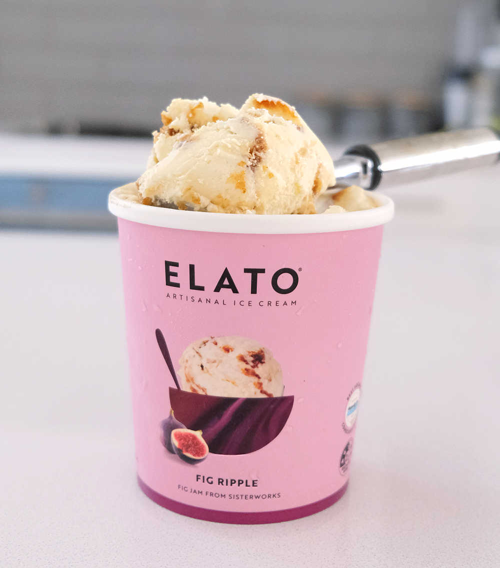 Review Of Elato Fig Ripple Ice Cream 475ml - Scoop Club