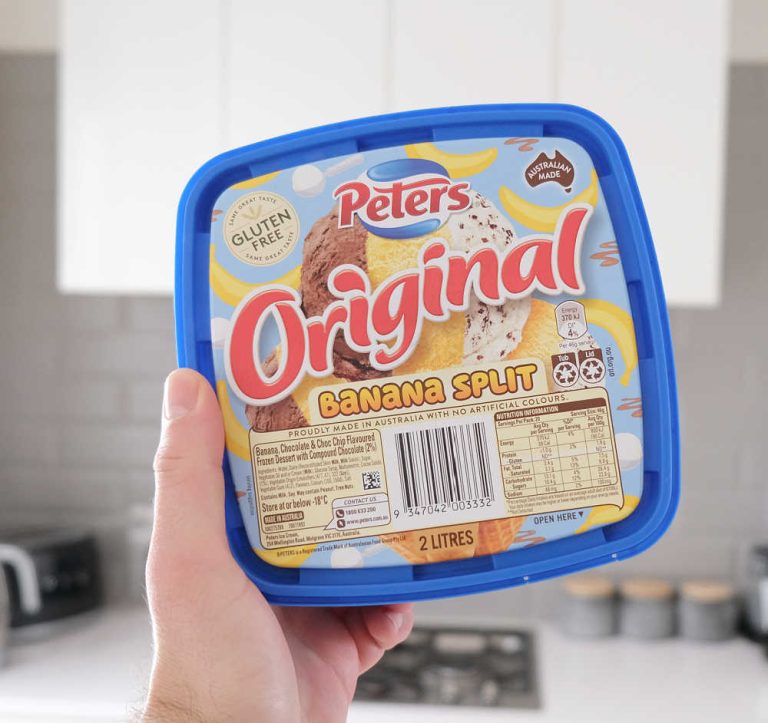 Review Of Peters Original Banana Split Ice Cream 2L - Scoop Club
