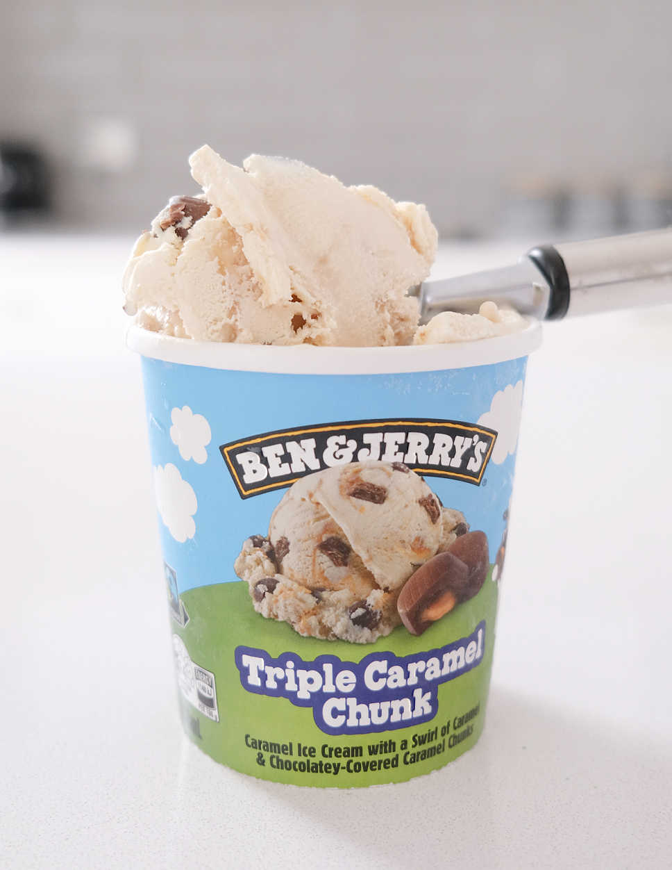 Review Of Ben & Jerry's Triple Caramel Chunk Ice Cream 458ml - Scoop Club