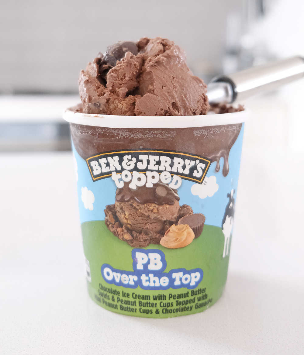 Review Of Ben & Jerry's PB Over The Top Ice Cream 458ml - Scoop Club